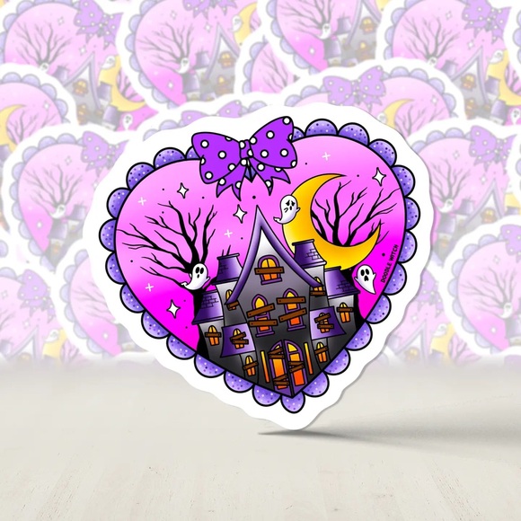 Design | Cute Spooky Haunted House Halloween Stickers | Poshmark